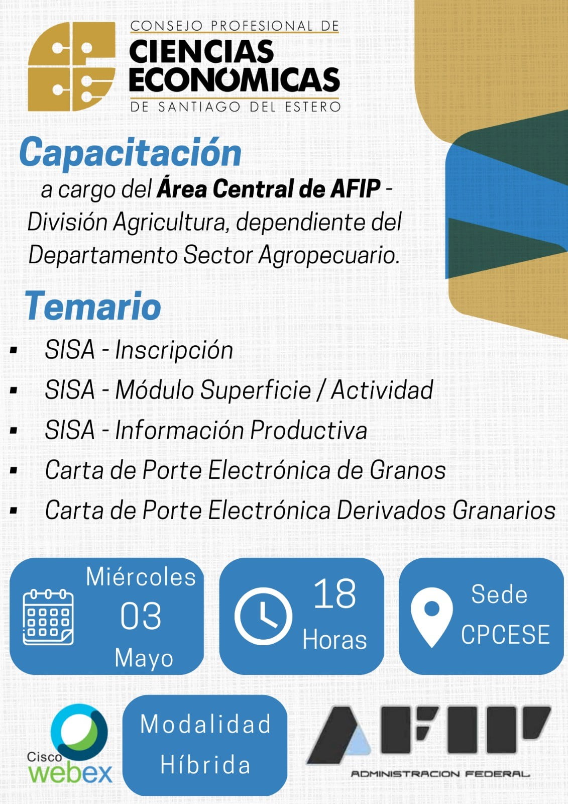 Importante – Capacitación de AFIP sobre actividad agropecuaria (CPCESE ...
